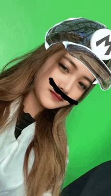 Magic Hour | Girl Wearing AR Mario Hat and Mustache - Video Face Swap ...