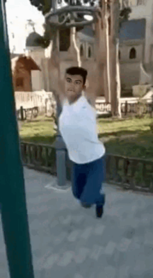 Magic Hour | Guy Spinning on Wheel at Playground - Video Face Swap Template