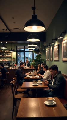 Magic Hour | Water floods cafe - Image-to-Video Template