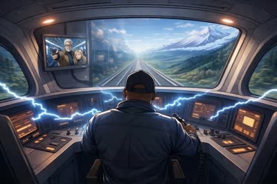 Magic Hour | Train conductor yells at villain - Image-to-Video Template