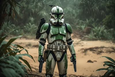 Magic Hour | Stormtrooper walking and talking - Image-to-Video Template