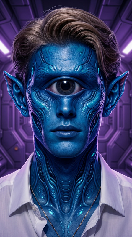 Magic Hour | One-Eyed Alien Portrait - AI Image Editor Template
